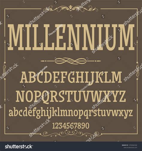 Font Typeface Script Vintage Script Font Vetor Stock Livre De