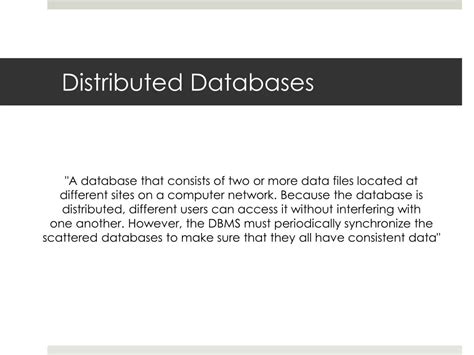 Ppt Understanding Flat File And Distributed Databases Powerpoint