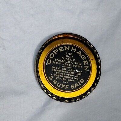 1950s Copenhagen Snuff Chew Dip Can Lid Opener Mounted Cutter Snuff