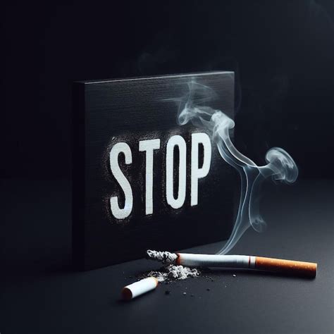 Premium Ai Image Stop Smoking Concept