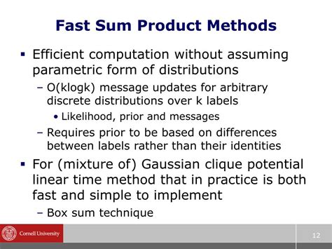 Ppt Linear Time Methods For Propagating Beliefs Min Convolution