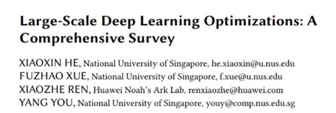 新加坡国立大学最新「大规模深度学习优化」综述论文，带你全面了解最新深度学习准确率和效率的优化方法 智源社区