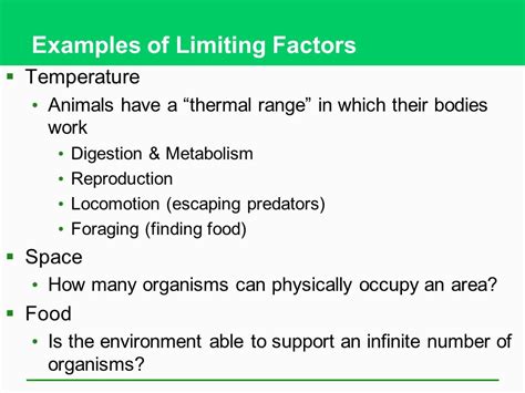 Limiting Nutrient Example Limiting Nutrient Example