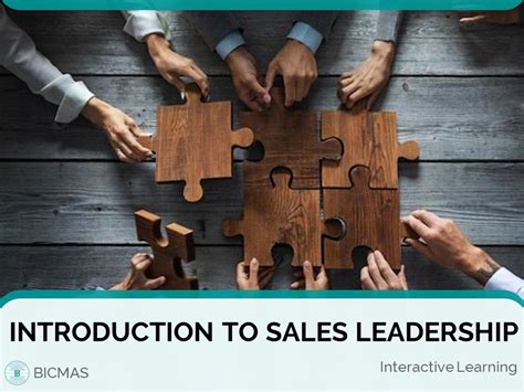 Introduction To Sales Leadership Bicmas Institute