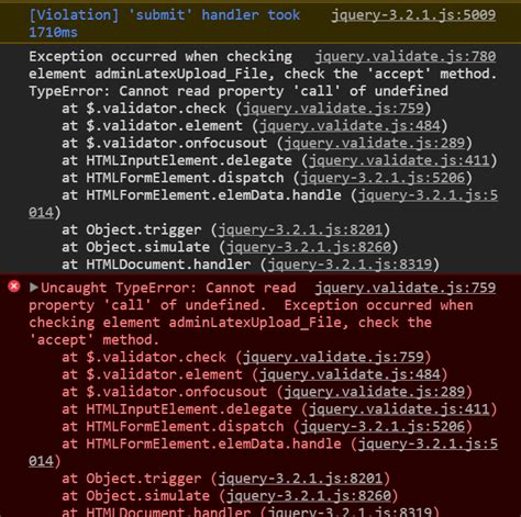 Html Jquery Validate Only Accept A Latex File Stack Overflow