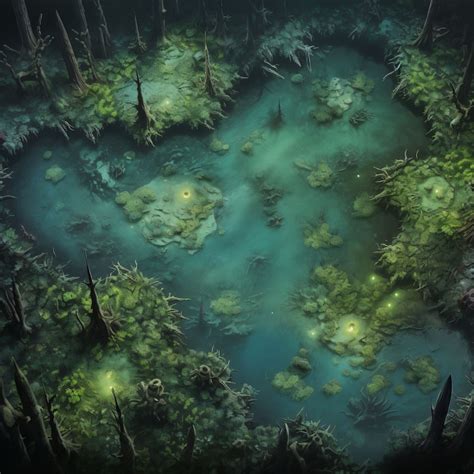 10 Gridless Swamp Battle Maps Vtt Pack For Dnd Pathfinder And Ttrpgs