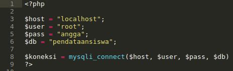 Membuat Database Dan Menampilkan Data Dari Database Untuk User FrontEnd CREATE SCRIPT