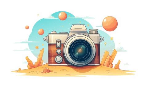 Premium Photo Camera Surrounded By Various Objects