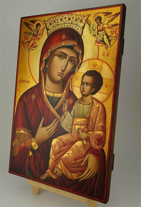 Theotokos Hodegetria With Angels Orthodox Icon Blessedmart