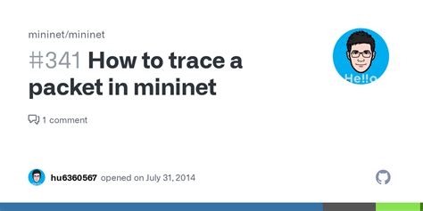 How To Trace A Packet In Mininet Issue Mininet Mininet GitHub