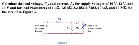 solved calculate the load voltage vl and current il for