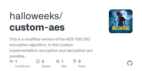 Github Halloweekscustom Aes This Is A Modified Version Of The Aes