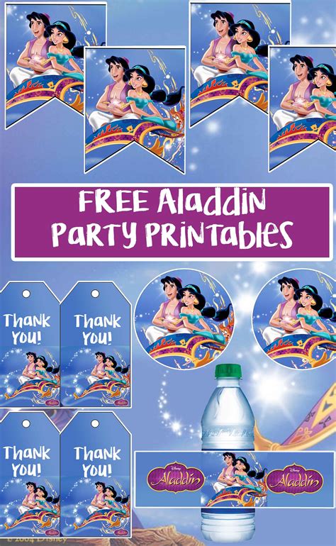 Aladdin Birthday Party Printable Files Artofit