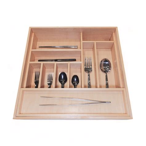 Wayfair Cutlery Drawer Holder Double Layer Flatware Organizer With Lid