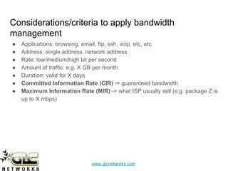 GLC Webinar Limiting Bandwidth Using Mikrotik PDF Computer Networking Computing