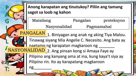 Araling Panlipunan: karapatan ng bata COT 2.pptx