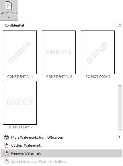 How To Remove Watermarks In Word Microsoft Word 365