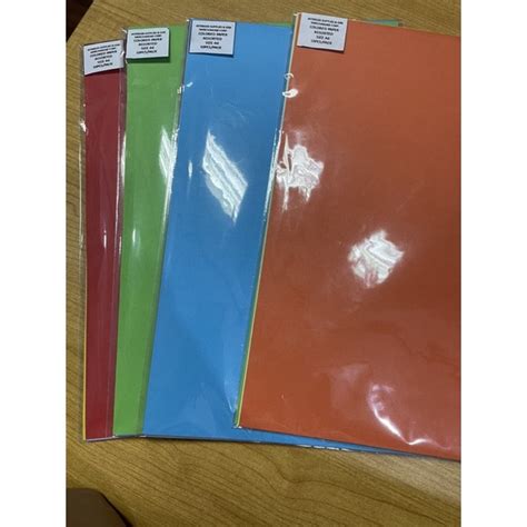 A4 Colored Paper Assorted Colors 25 Pcs Per Pack Shopee Philippines