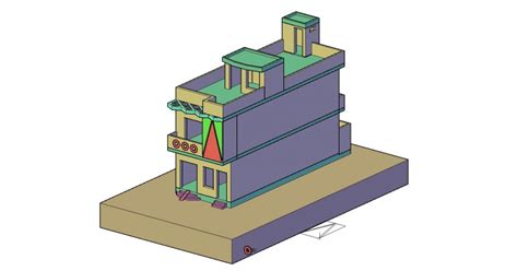 3d Model Geometric Pattern House In Dwg Autocad File