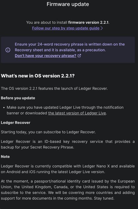 So Even If I Dont Use This Service My Ledger Nano X Is Now Able To Send Out My Secret Recovery