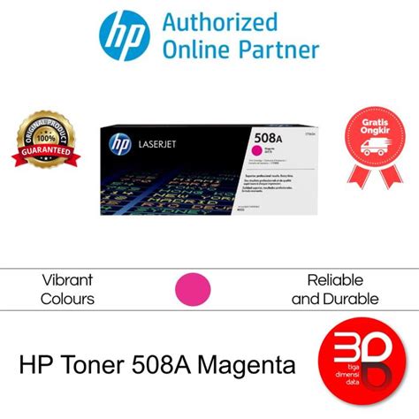 Promo Hp Toner 508a Black Cyan Magenta Yellow Laserjet Toner Cartridge