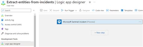 extract incident entities with non native actions microsoft learn