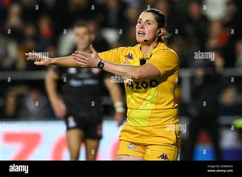 Referee Kasey Badger During The Rugby League World Cup 2021 Match Tonga