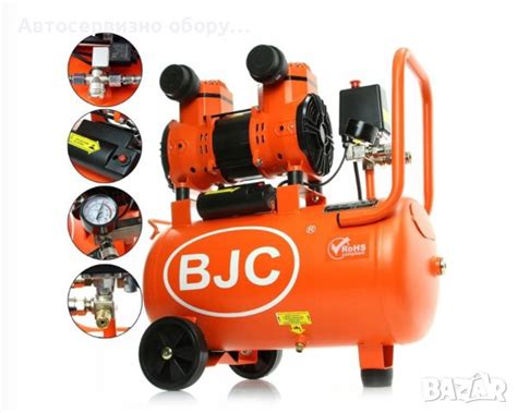 Монофазен безмаслен компресор за въздух 1.5 kW 24 л. в Компресори в гр ...