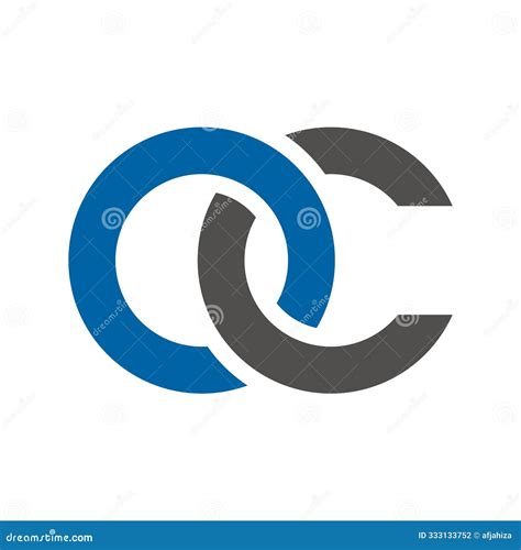Oc Letter Link Logo Template Stock Vector Illustration Of Letter
