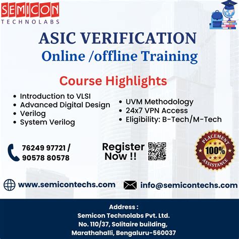 vlsi embedded trainings on linkedin semicontechnolabs asicverification registernow hurryup