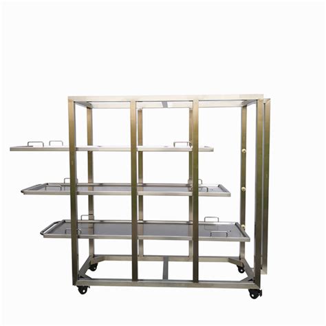 Stainless Steel Corpse Storage Rack Morgue Table Carcass Storage Shelves