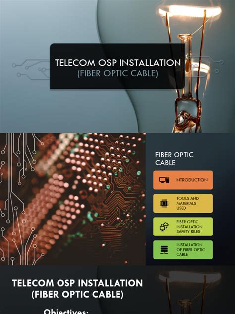 Telecom Osp Installation Pdf Optical Fiber Fiber Optic Communication
