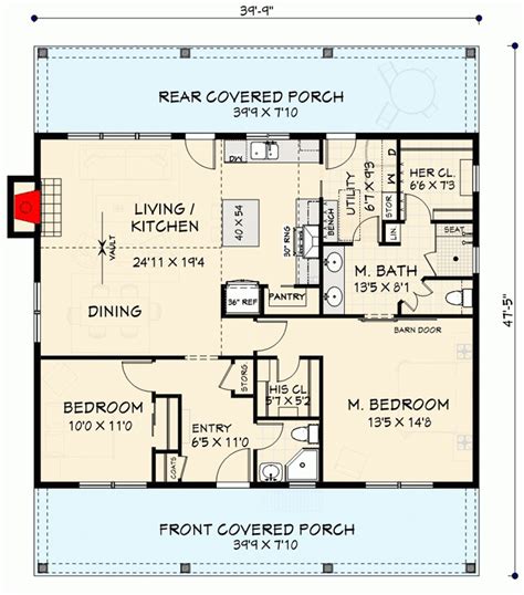 2 Bedroom House Plans 1300 Sq Ft