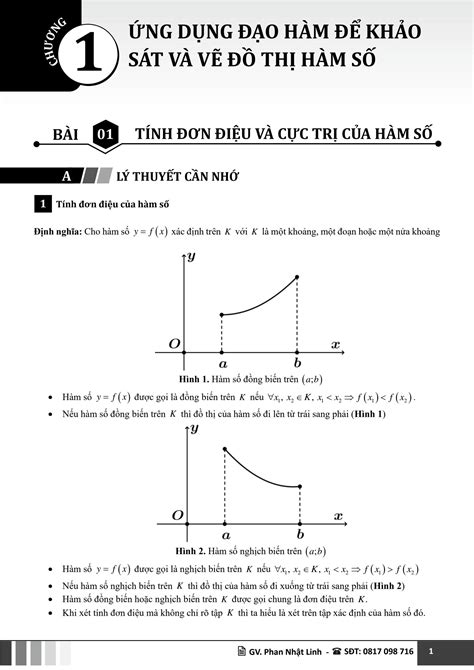 SOLUTION: Chuyen de ung dung dao ham de khao sat va ve do thi ham so toan 12 chuong trinh moi ...