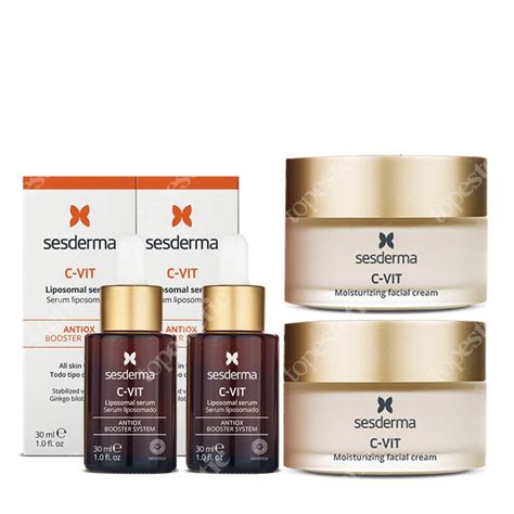 Sesderma C-VIT Moisturizing Facial Cream 2 za 1 + C-VIT Liposomal Serum ...