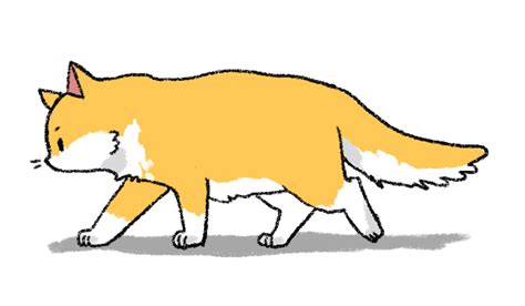 Walking Cat Drawing At Getdrawings Free Download