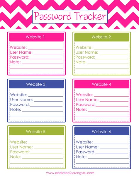 7 Best Free Printable Password Sheet Artofit
