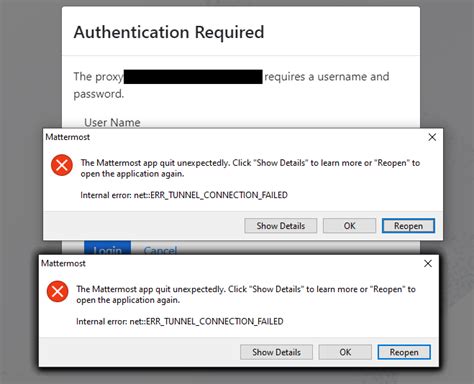 Desktop Client Crashes If Proxy Auth Is Required Neterrtunnel