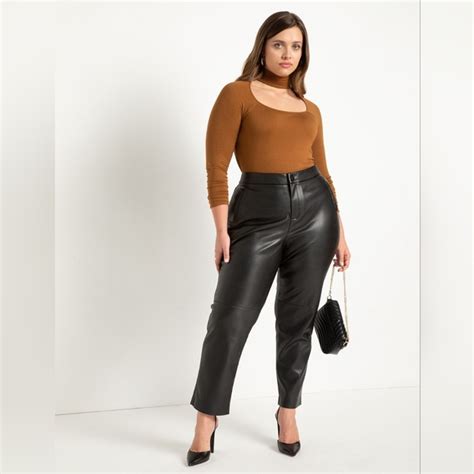 Eloquii Pants And Jumpsuits Plus Size Pleather Pants Poshmark