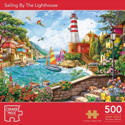 Sailing By The Lighthouse 500 Piece Jigsaw Puzzle From 050 Gbp The Works
