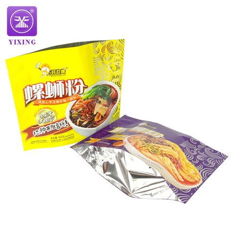 Custom Printed Aluminium Foil Instant Noodles Back Sealed Ldpe Plastic