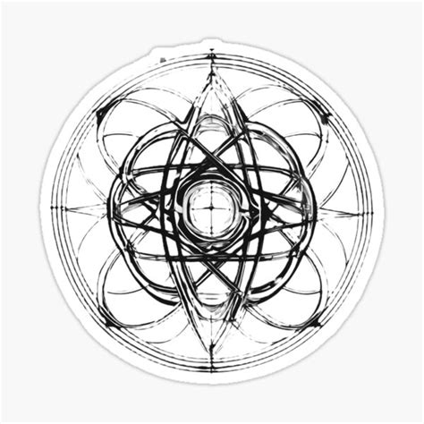 The Atom Of Atheism Symbol Sticker For Sale By Artistry2024 Redbubble