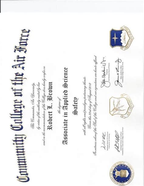 Ccaf Associates Degree Safety Pdf