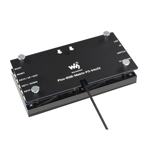 Waveshare Rgb Full Color Multi Features Digital Clock For Raspberry Pi