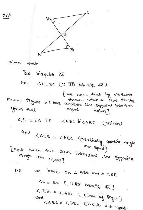 Solved Given BD Bisects Complete The Flowchart Proof Below Note That Course Hero