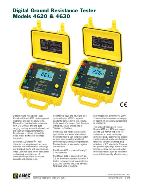 Atec Aemc 4620 Aemc 4630 User Manual