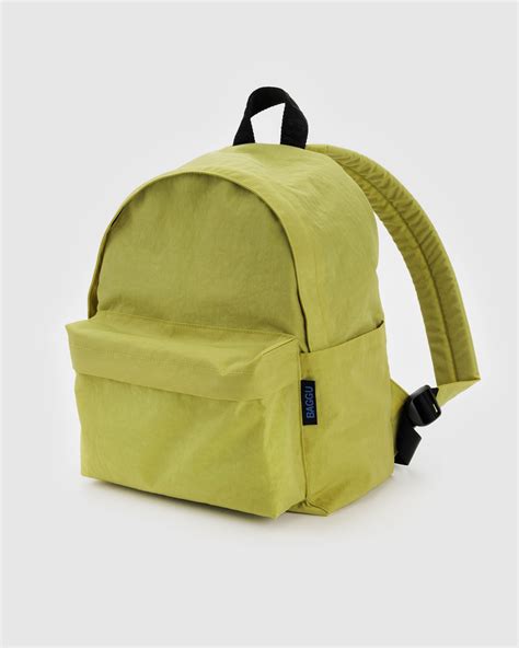 Baggu Lemongrass Medium Recycled Backpack