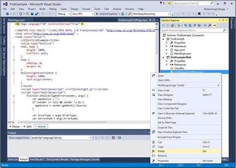 silverlight getting started