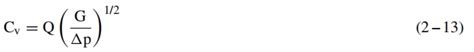 Valve Flow Coefficient Cv Kv Av