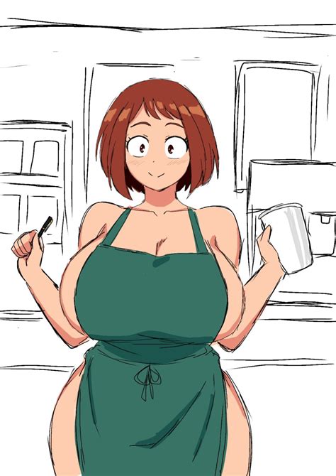 Rule 34 1girls Apron Apron Only Big Breasts Boku No Hero Academia